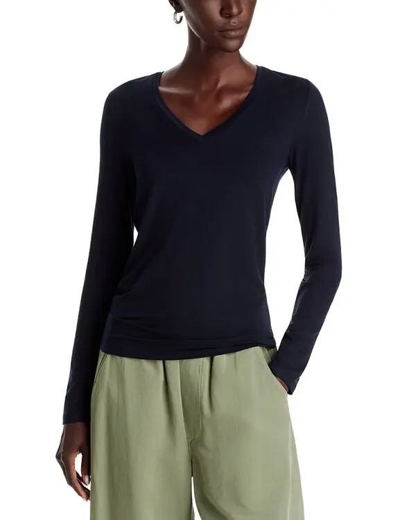 Majestic Filatures V-neck Tee - Marine
