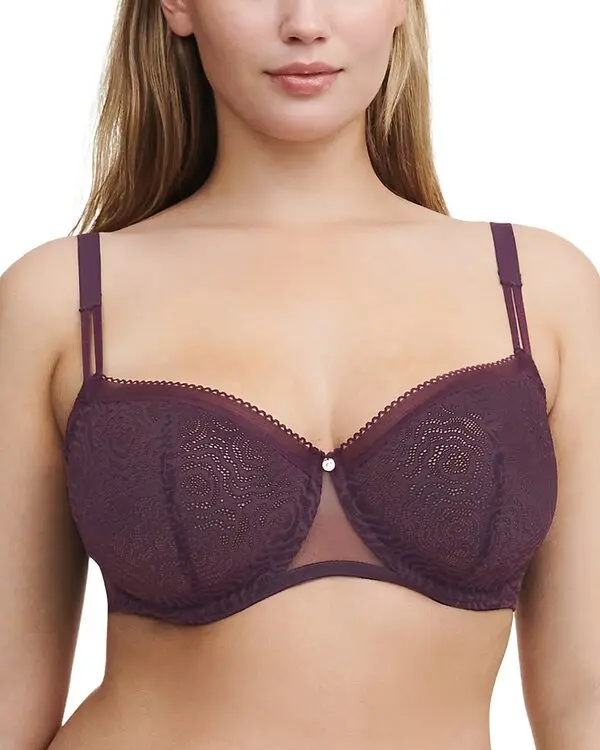 Chantelle C Jolie Demi Bra - Aubergine
