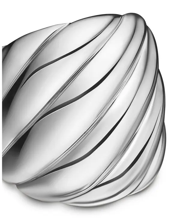 David Yurman Sterling Sculpted Cable Ring - Silver