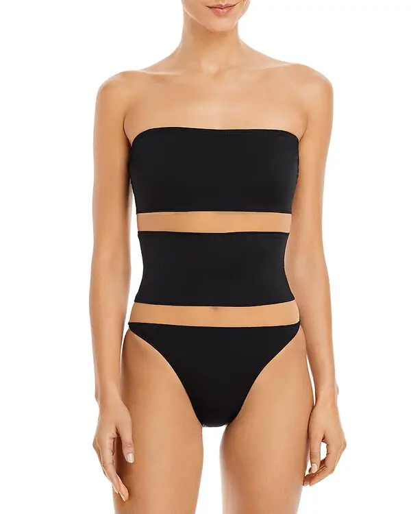 Norma Kamali Bishop One Piece Swimsuit - Black/nude