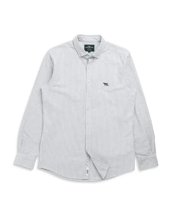 Rodd & Gunn Striped Oxford Shirt - Granite
