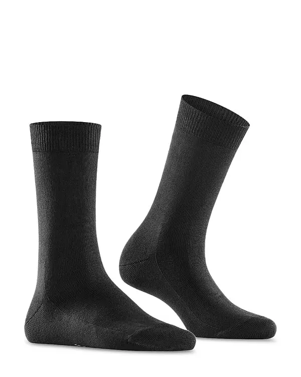 Falke Family Sustainable Cotton Blend Socks - Black