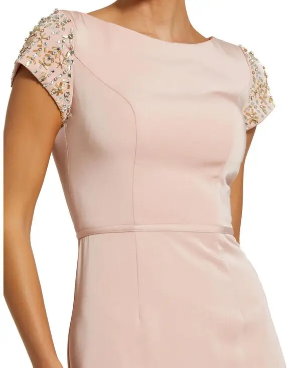 Mac Duggal Embellished Sleeve Gown