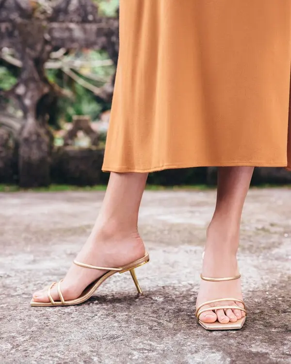 Cult Gaia Lydia High Heel Sandals - Gold