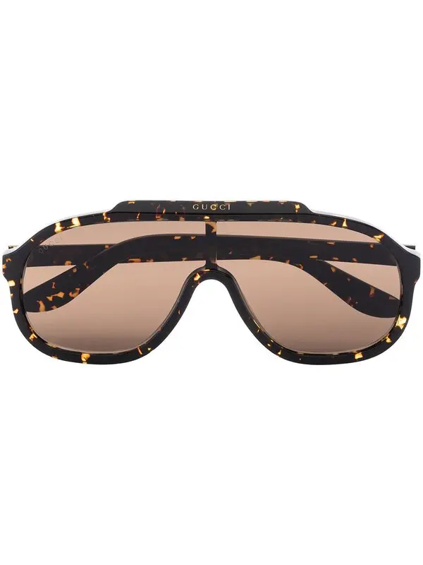 Gucci Pilot Frame Sunglasses - Brown