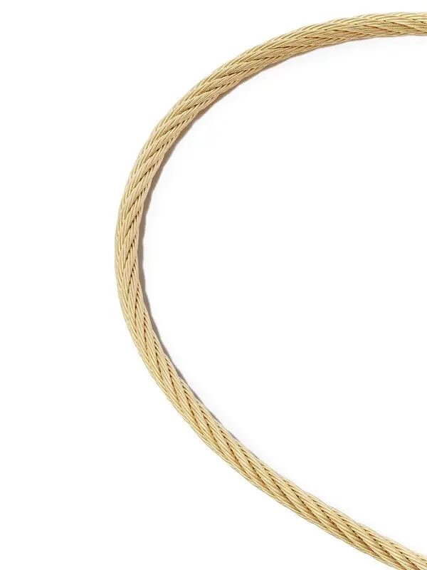 Le Gramme 18k Yellow Cable Bracelet With Black Diamonds - Gold