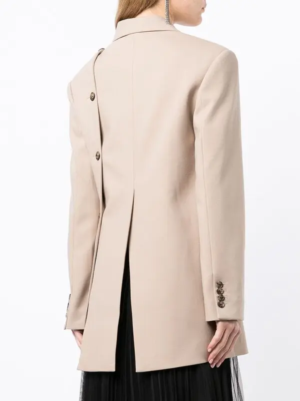 Rokh Asymmetrical Button Blazer