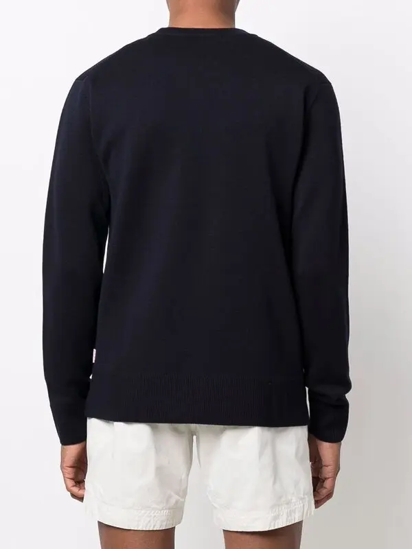 Orlebar Brown Crew Neck Knitted Jumper - Blue