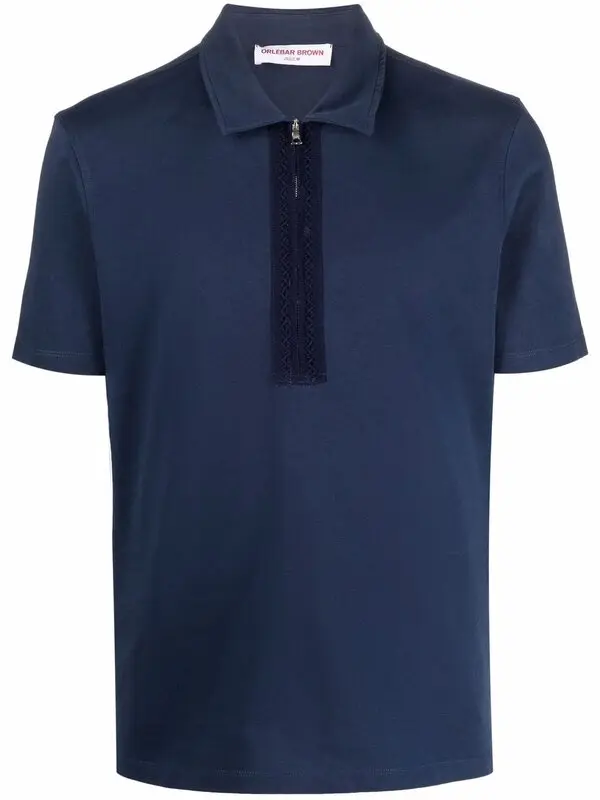 Orlebar Brown Raymond Crochet Polo Shirt - Blue