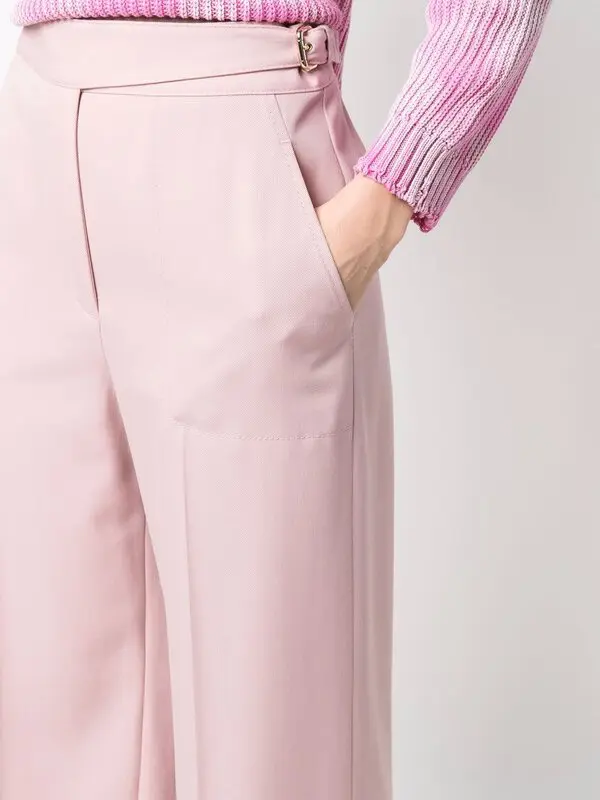 Red Valentino Side-buckle Flared Trousers