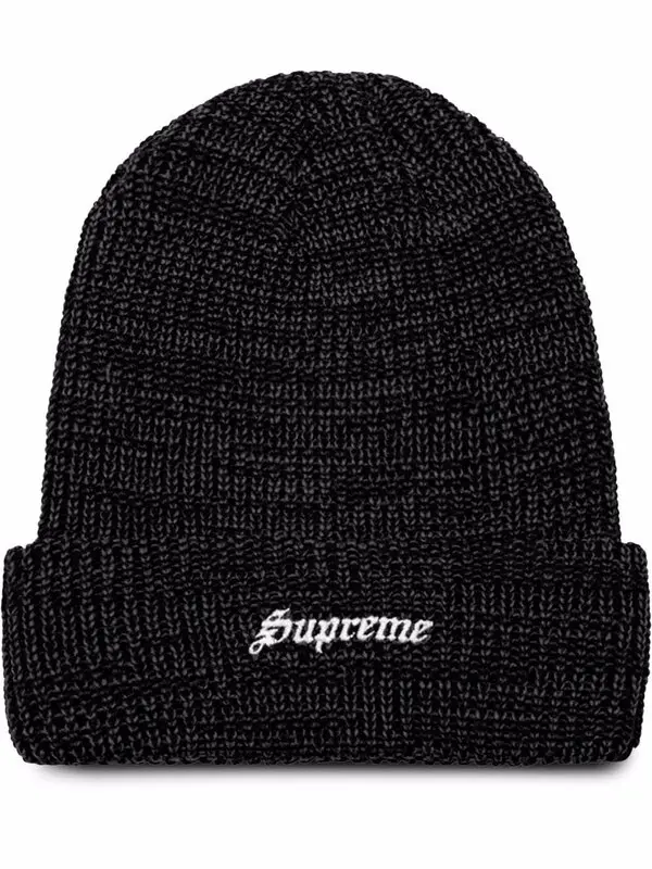 Supreme Twisted Loose Gauge Beanie - Black | Editorialist