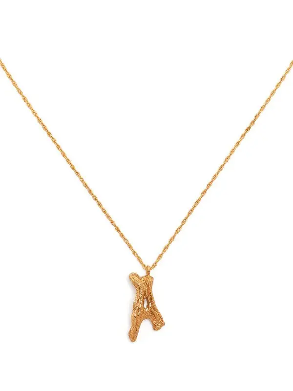 LOVENESS LEE Alphabet Pendant Necklace - Gold