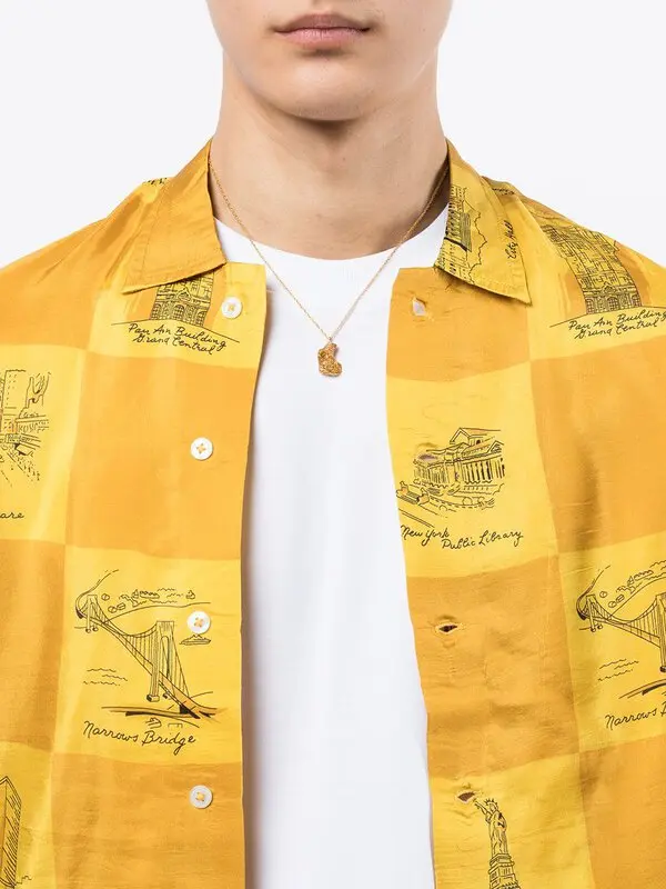 LOVENESS LEE B Alphabet Pendant Necklace - Gold