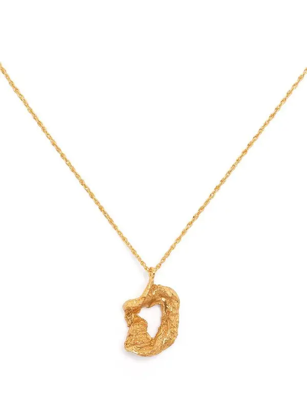 LOVENESS LEE D Alphabet Pendant Necklace - Gold