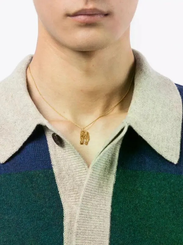 LOVENESS LEE H Alphabet Pendant Necklace - Gold