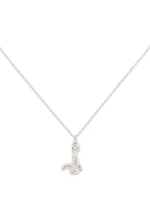 LOVENESS LEE J Alphabet Pendant Necklace - Silver