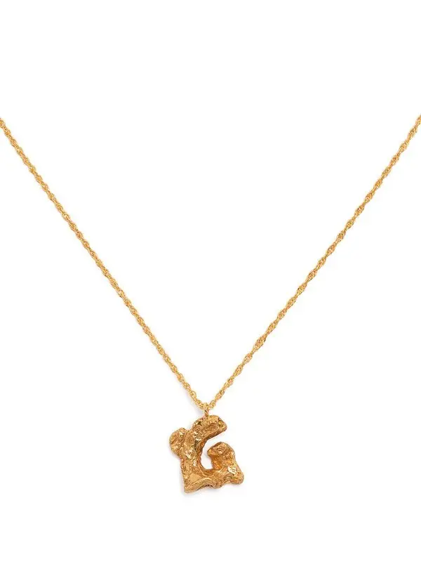 LOVENESS LEE G Alphabet Pendant Necklace - Gold