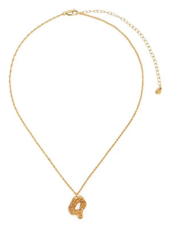 LOVENESS LEE Q Alphabet Pendant Necklace - Gold