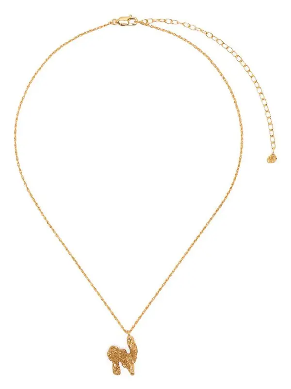 LOVENESS LEE N Alphabet Pendant Necklace - Gold