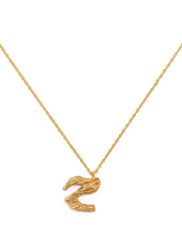 LOVENESS LEE Z Alphabet Pendant Necklace - Gold