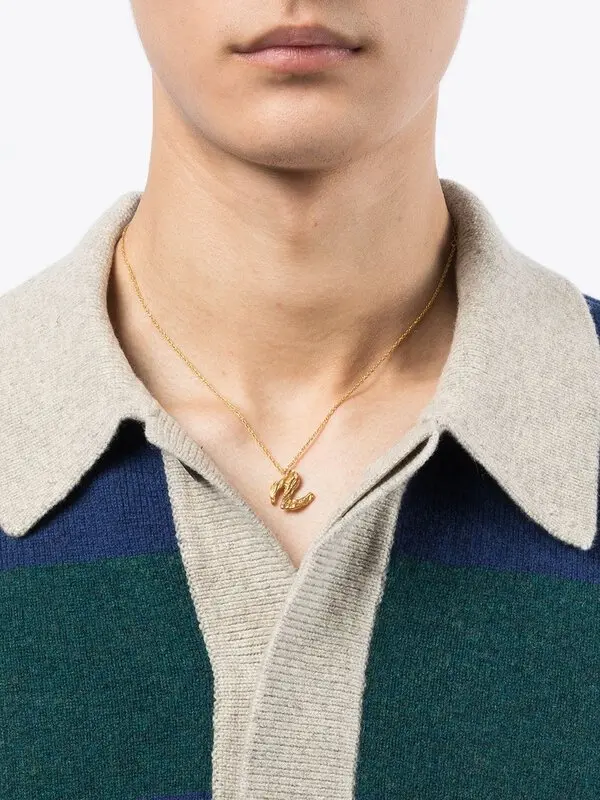 LOVENESS LEE Z Alphabet Pendant Necklace - Gold