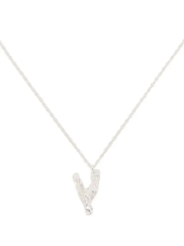 LOVENESS LEE Y Alphabet Pendant Necklace - Silver