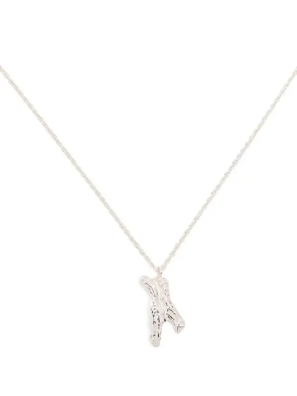LOVENESS LEE A Alphabet Pendant Necklace - Silver
