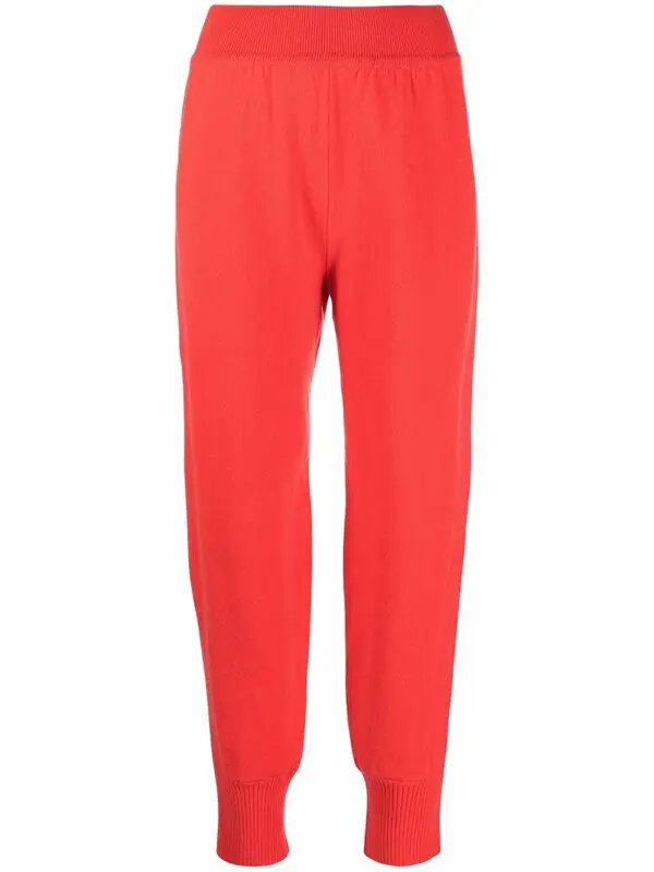 Alberta Ferretti Ribbed Knit Track Pants - Pink