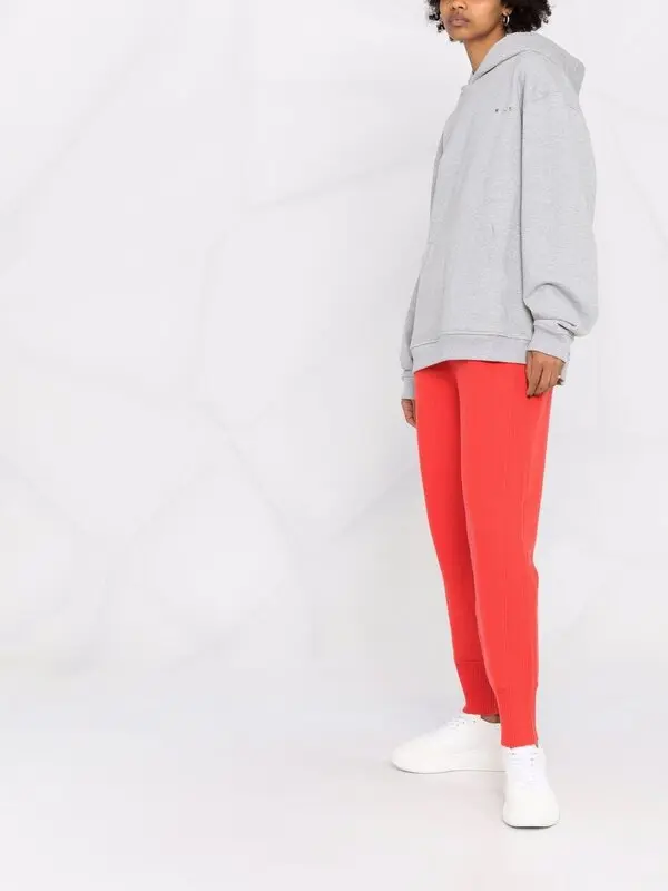 Alberta Ferretti Ribbed Knit Track Pants