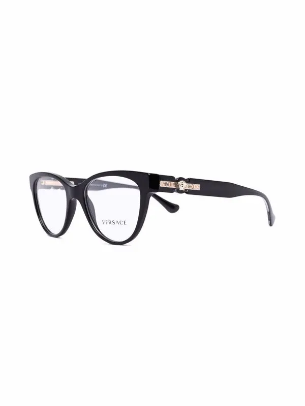 Versace Logo Cat-eye Glasses