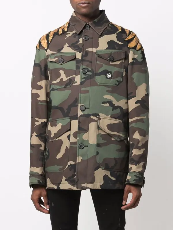 Philipp Plein Camouflage Jacket