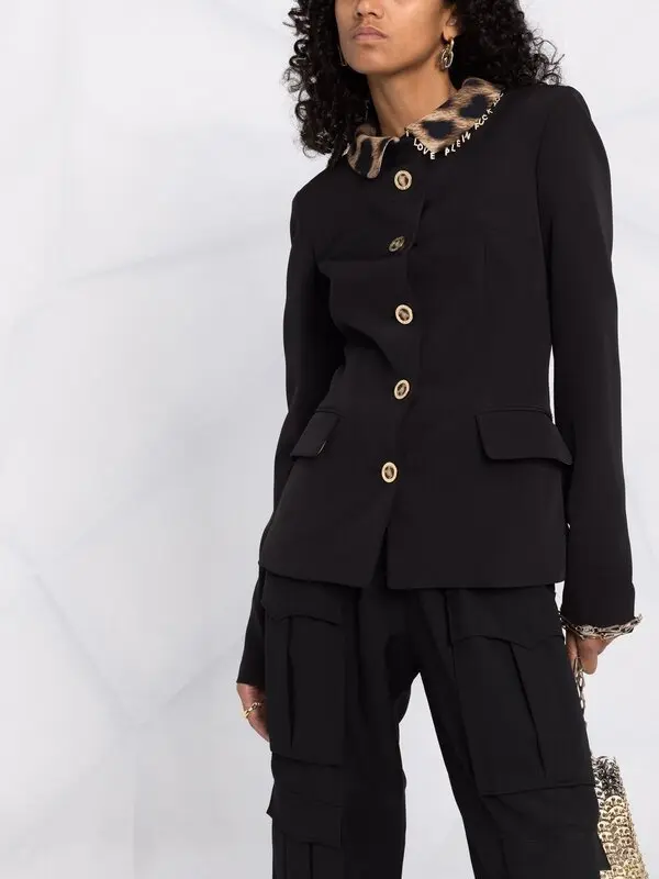 Philipp Plein Leopard Collar Cady Jacket