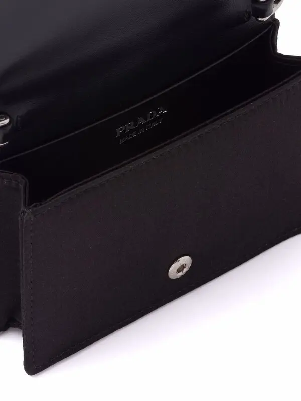 Prada Crystal-embellished Cardholder - Neutrals