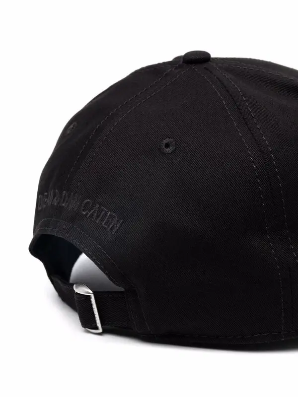 Dsquared2 Icon-embroidered Logo Cap - Black