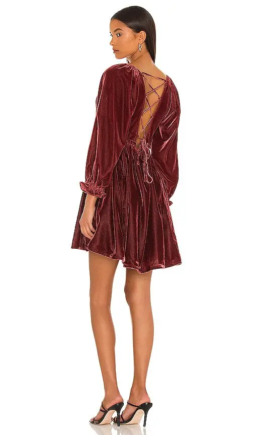 strapless open back dress Portia Velvet Mini Dress by Free People – The 66 Collective
