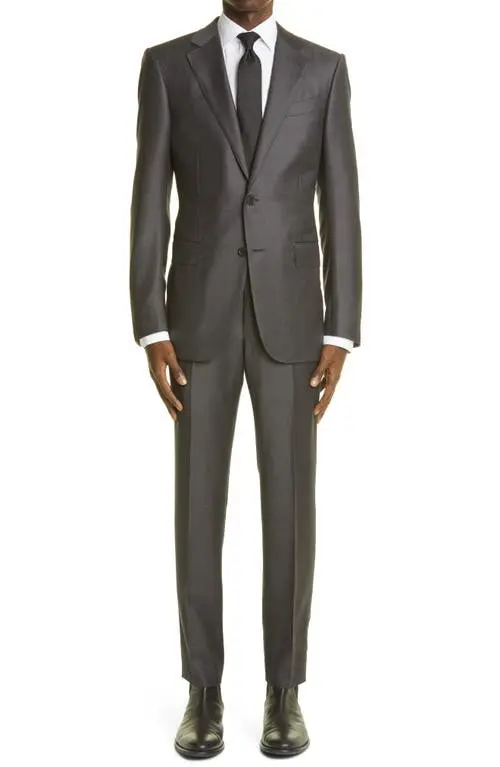 Zegna Classic Fit Grey Wool Suit