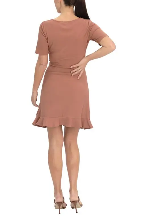 ANGEL MATERNITY Frill Body-con Maternity Dress