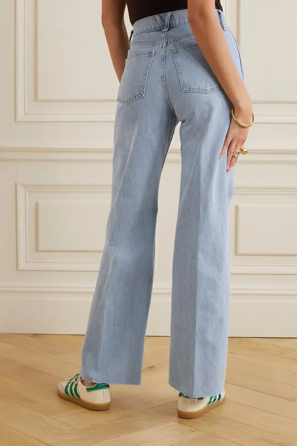 Veronica Beard Taylor High-rise Wide-leg Jeans - Blue