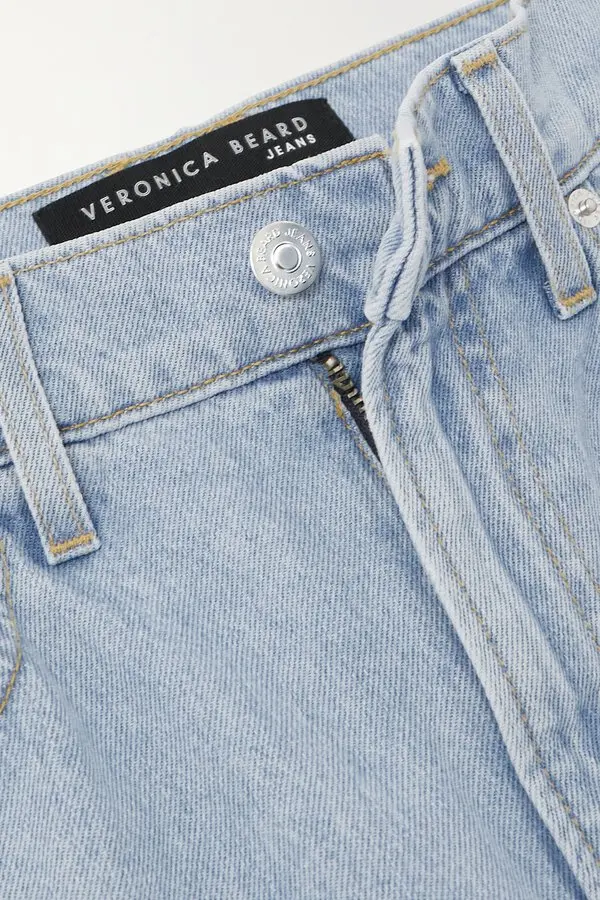 Veronica Beard Taylor High-rise Wide-leg Jeans - Blue
