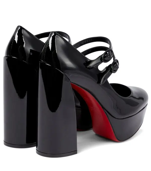 CHRISTIAN LOUBOUTIN Movida Jane 130 Leather Platform Pumps