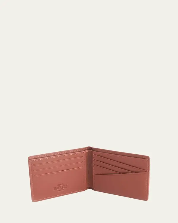ROYCE NEW YORK Rfid Blocking Bifold Wallet, Personalized - Tan
