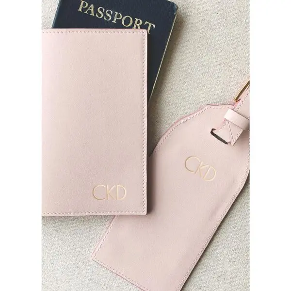 BELL'INVITO Monogram Passport Cover - Cielo