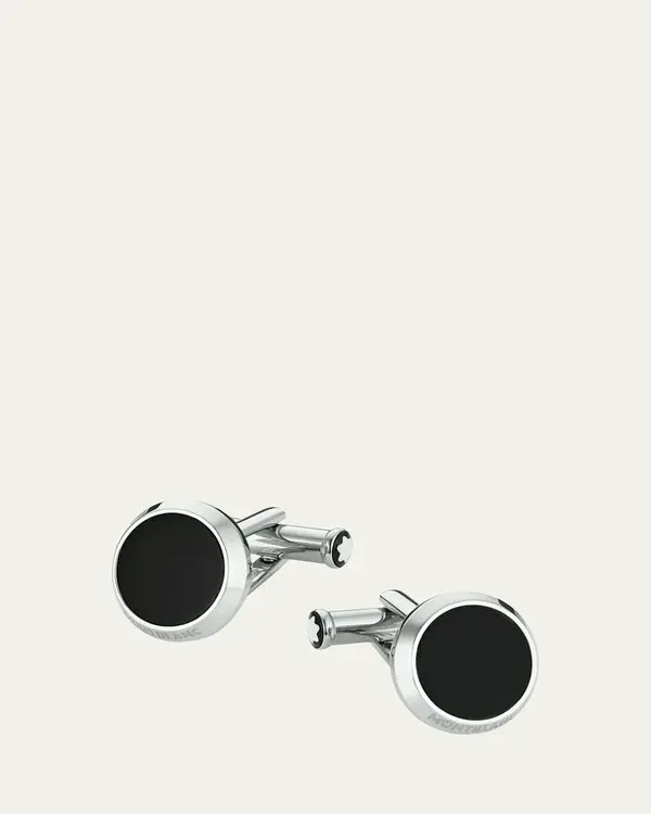 Montblanc Meisterstück Onyx-inlay Cuff Links - Black