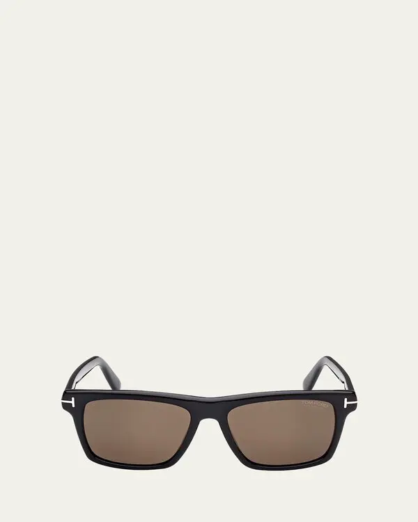 TOM FORD Square Sunglasses - Black/brown