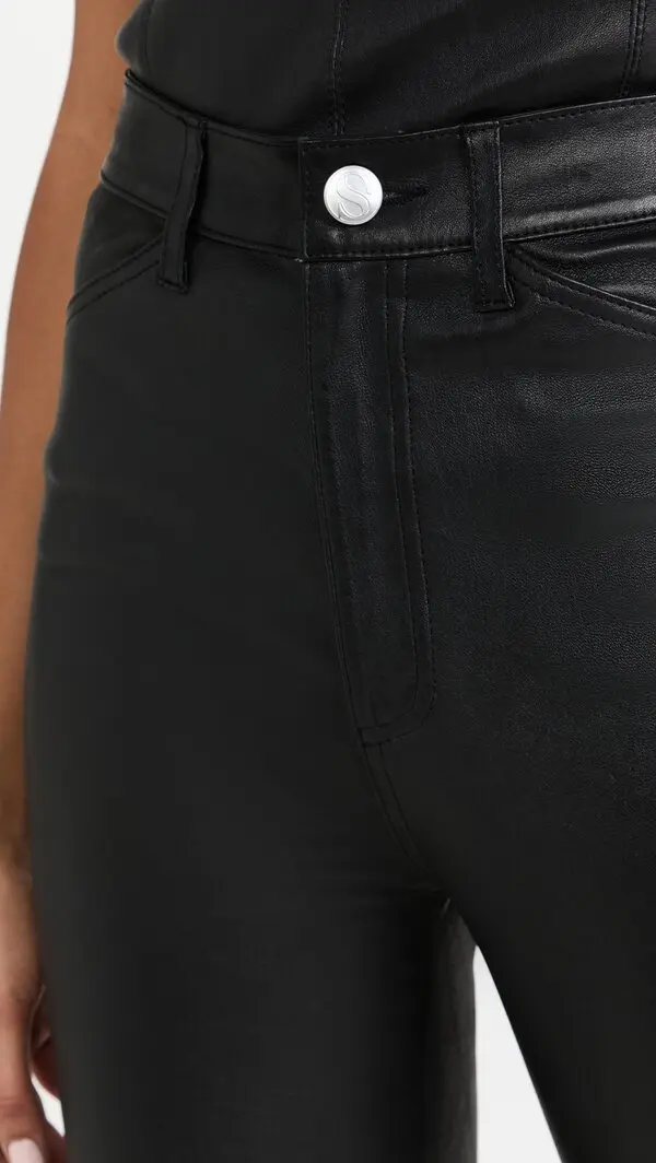 Sprwmn 5 Pocket Micro Flare Leather Pants