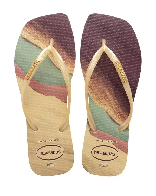 Havaianas Slim Square Flip Flops - Buttercream