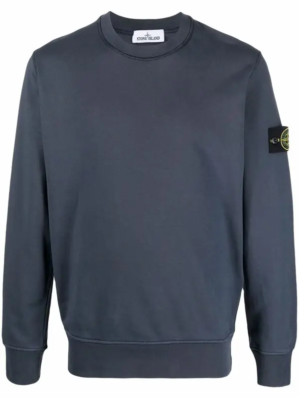 Stone Island Compa-patch Crew-neck Weathirt