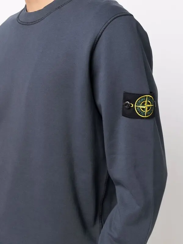 Stone Island Compa-patch Crew-neck Weathirt