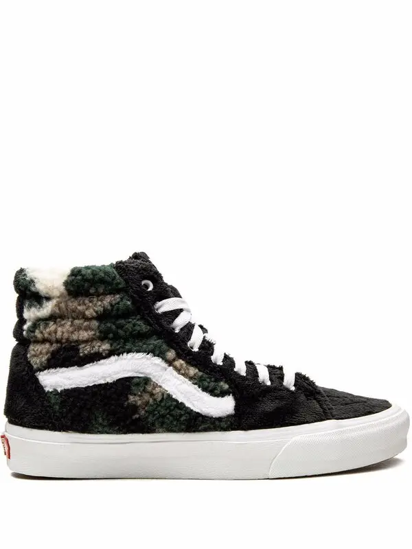 VANS Sk8-hi Sherpa Camo Sneakers - Black