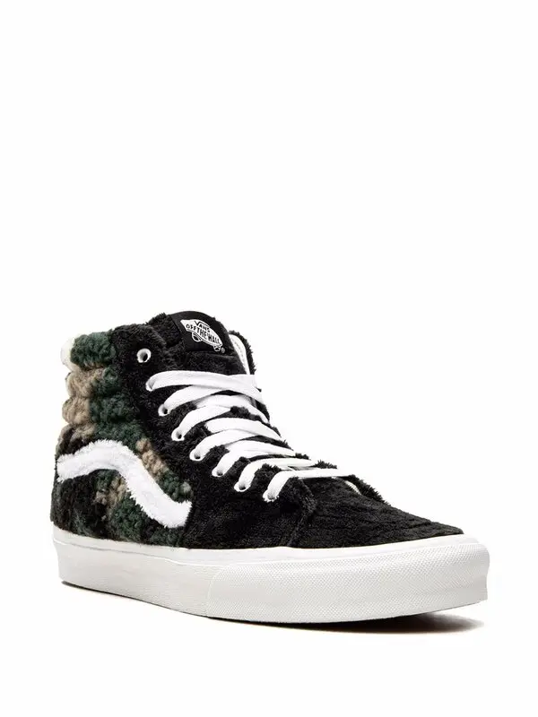 VANS Sk8-hi Sherpa Camo Sneakers - Black